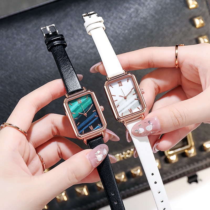 Women's watch women's small square watch peacock green small green ...