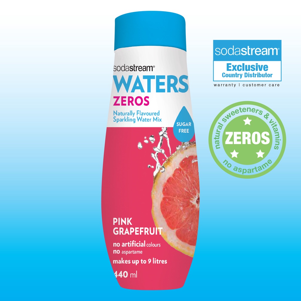 Sodastream Zeros Pink Grapefruit Drink Mix Stevia Based, Sugar-free ...