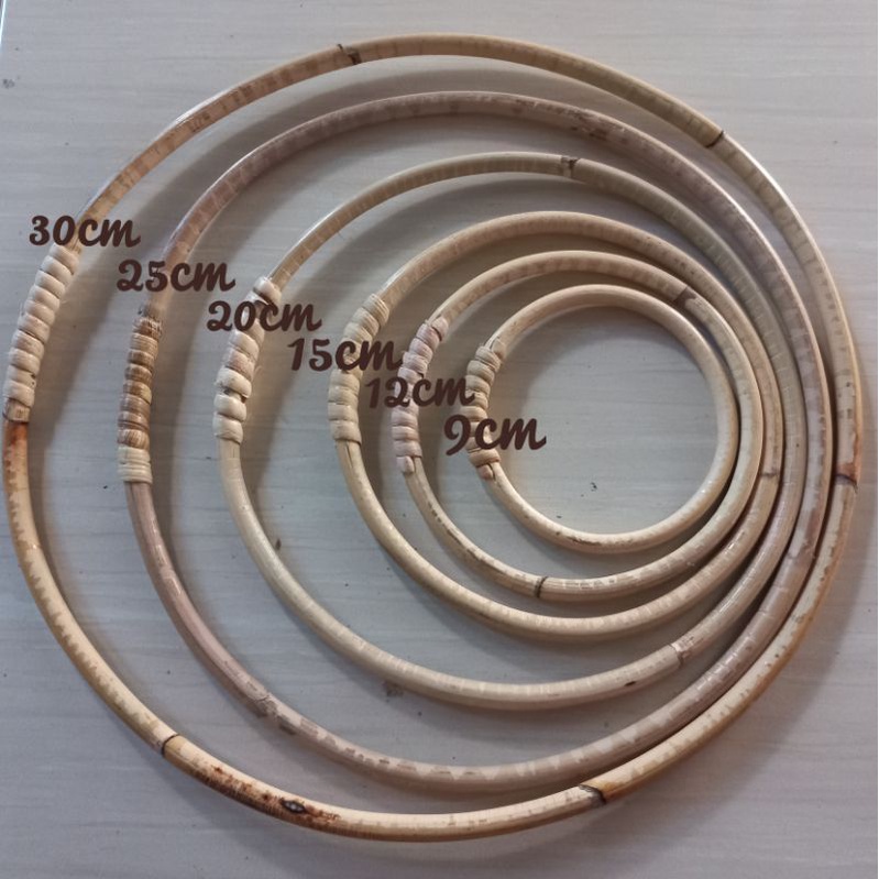Round Rattan Rattan Rattan RING For MACHRAME And Bag Handle | Shopee ...