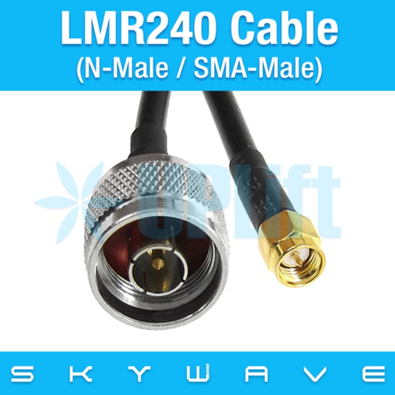 SkyWave LMR240 Low-Loss Shielded Coaxial Cable for Antenna and Signal ...