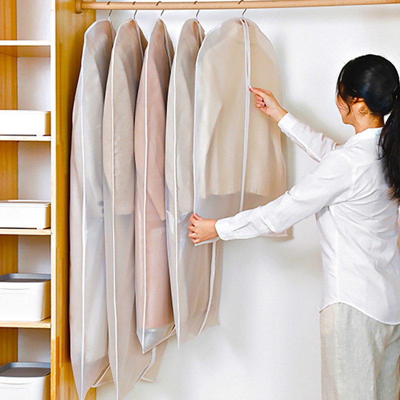 JS Long Dress Suit Garment Clothes Covers Overcoat Protection Dustproof ...