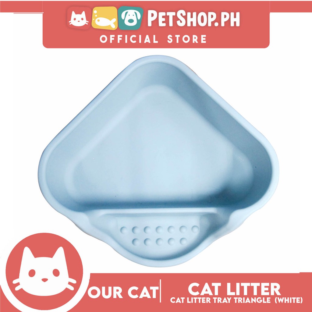 Our Cat Cat Litter Tray Triangle Pan Box | Shopee Philippines