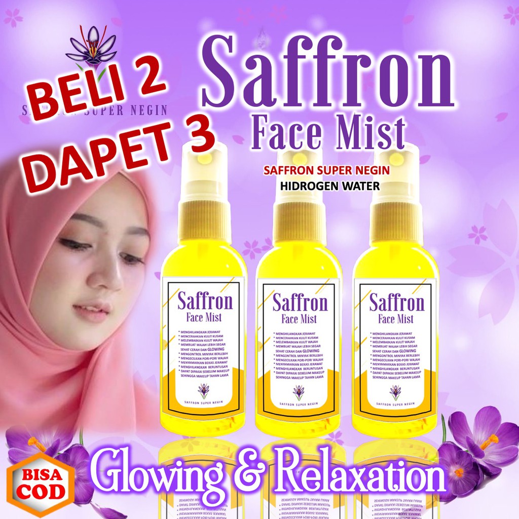 Saffron Face mist Original Facemist Saffron Super Negin Saffron Face ...