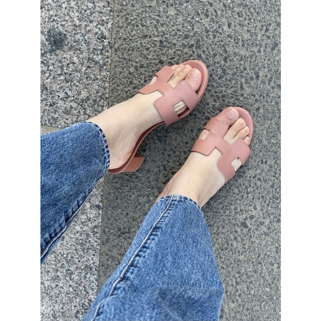 Hermes Hermes classic basic model h high heels sandals and slippers ...