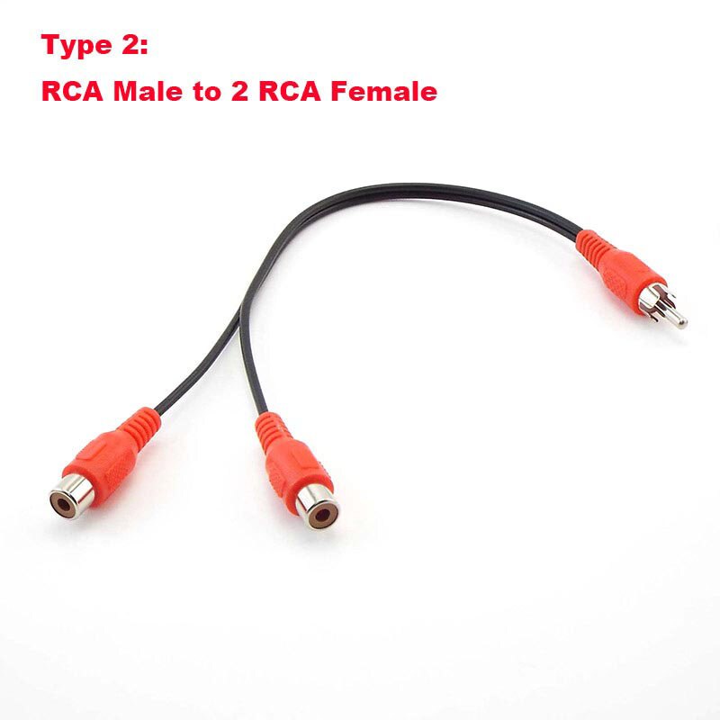 4 Types 3.5Mm Male Jack Plug Stereo To 2Rca 3 Rca 3.5Mm Rca Male Female Connector Cable ...