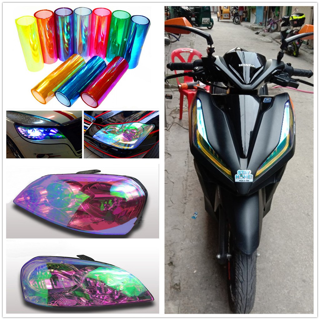 COD 30x100cm Car Styling Chameleon Headlight Taillight Vinyl Tint Car ...