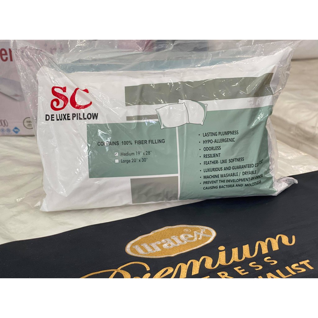 SC Deluxe Pillow (100% Fiber Filling) | Shopee Philippines
