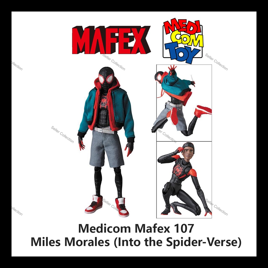 Medicom Mafex 107 Miles Morales (Into the Spider-Verse) | Shopee ...