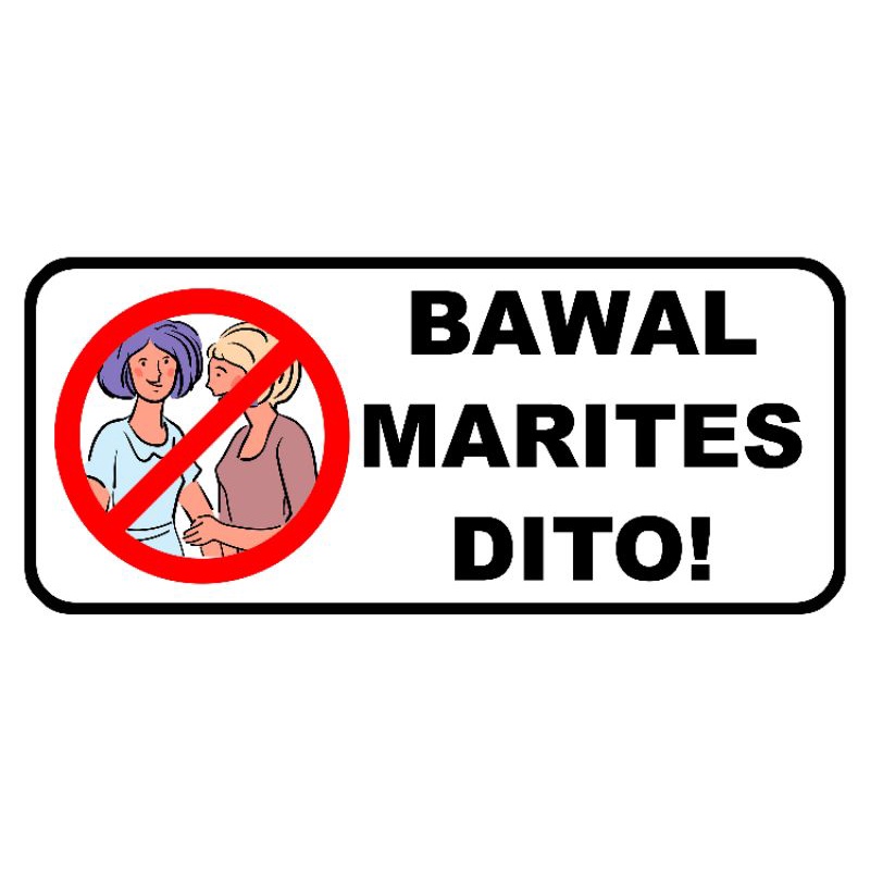 BAWAL CHISMOSA PVC SIGNBOARR | Shopee Philippines