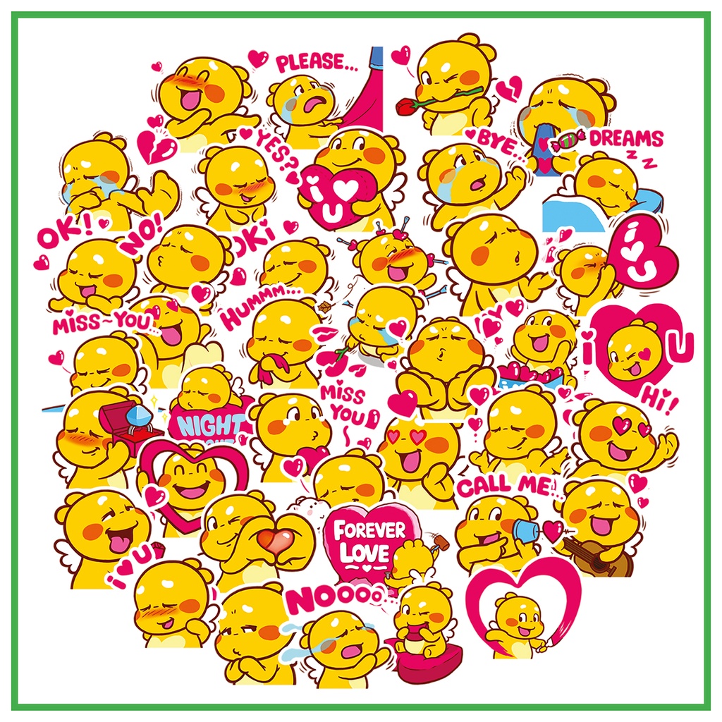 01 Set of 42 SUPER KUTE BABY DRAGON Stickers, Used to decorate phones ...