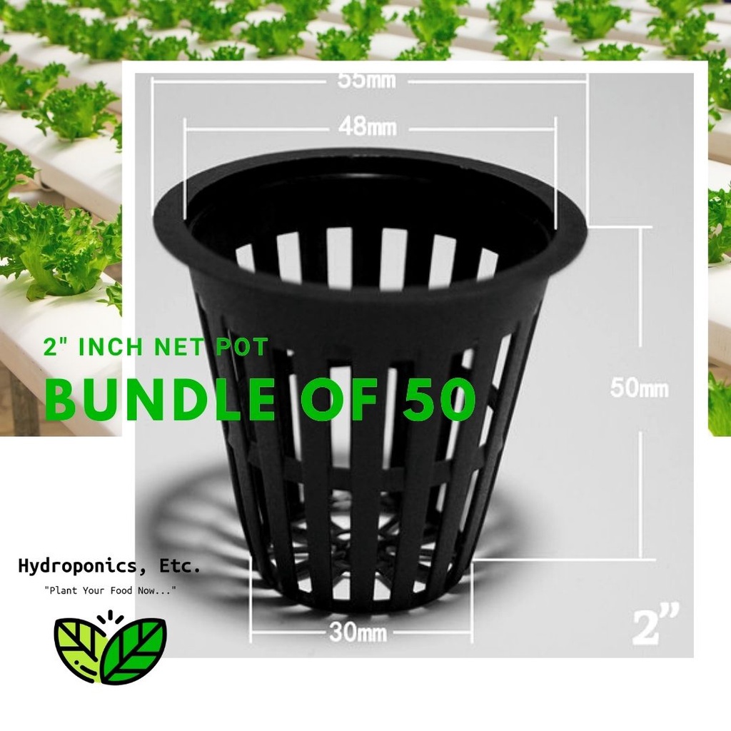 2" Hydroponics Net Pot (Pack of 50 Net Pots) | Shopee Philippines