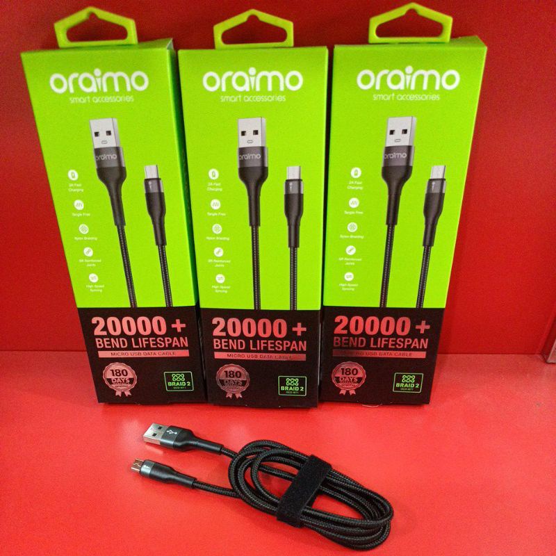 Oraimo Cable / Micro Usb Fast Charging Data Cable OCD M71 | Shopee ...
