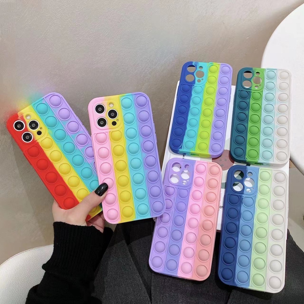 POP IT FIDGET CASE FOR ios 6 6S 7 8 6PLUS 7PLUS 8PLUS 13 PRO MAX ...