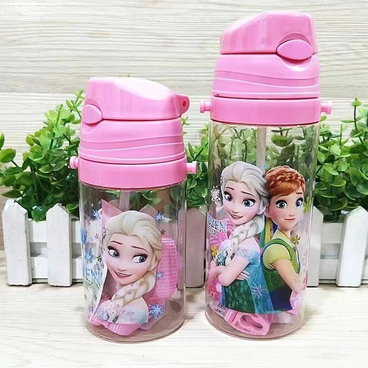 Disney Kids Water Bottles elsa spiderman unicorn Cartoon Cups with ...