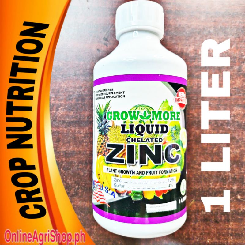 GROW MORE LIQUID CHELATED ZINC (1 LITER) BY SAGREX / LIQUID ZINC ...