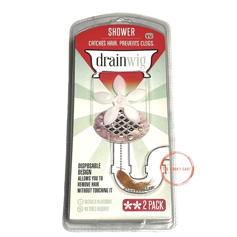 DrainWig Clog Prevention Tool Hair Catcher Prevent Sink Clogging ...