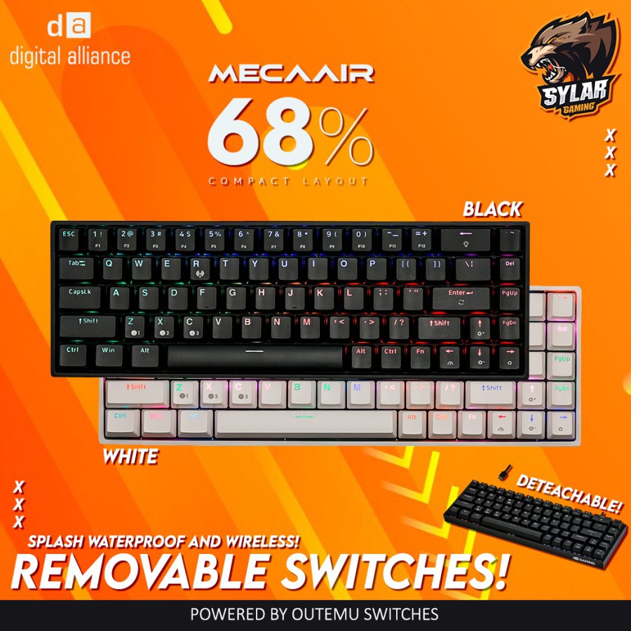 Digital Alliance Meca Air 68 RGB Mini Wireless Mechanical Gaming ...