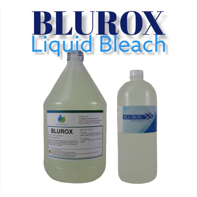 BLUROX LIQUID BLEACH,1GALLON AND 1 LITER | Shopee Philippines
