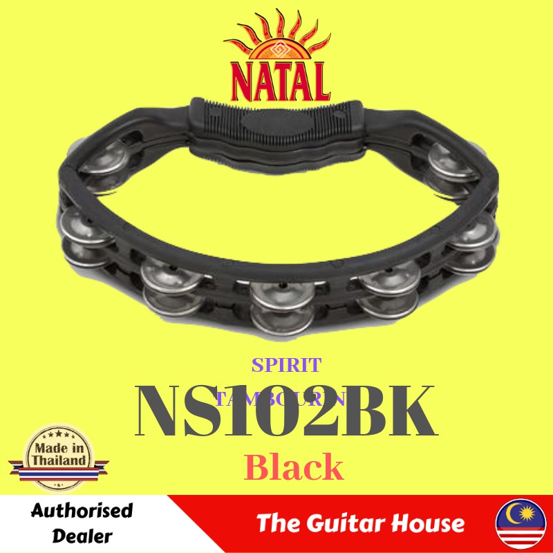 Natal NS102T Spirit Tambourine, Black (Made In Thailand) | Shopee ...