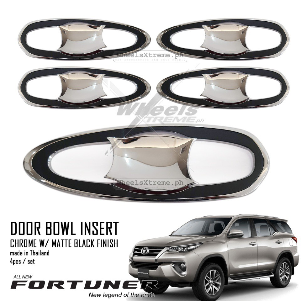 Fortuner 2016-2024 Chrome with Matte Black insert / Door Inner ...