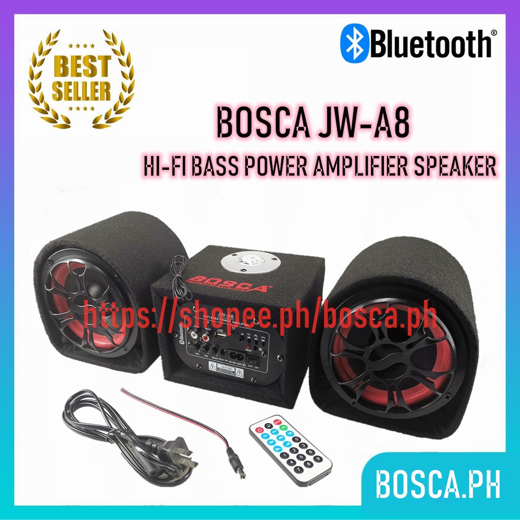 BOSCA JW-A8 2.1 Hi-Fi Bass Power Amplifier With Bluetooth and 2 Mic ...