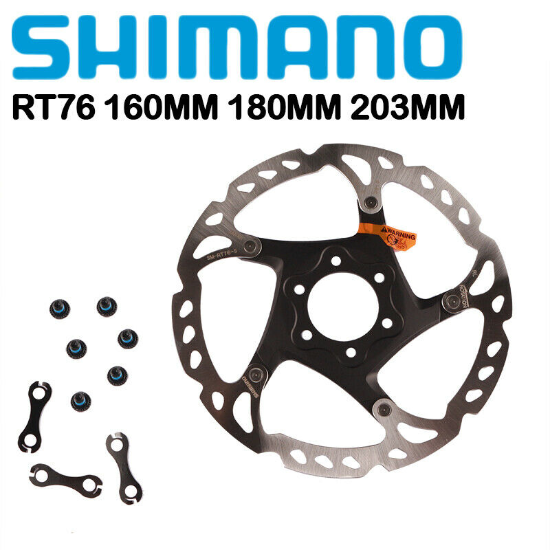Shimano SLX SM-RT76 Disc Brake Rotor 160mm 180mm 203mm 6 bolt bike ...