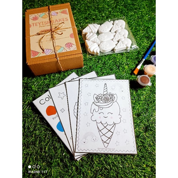 Plaster Painting Kit with customized sticker and Coloring activity ...