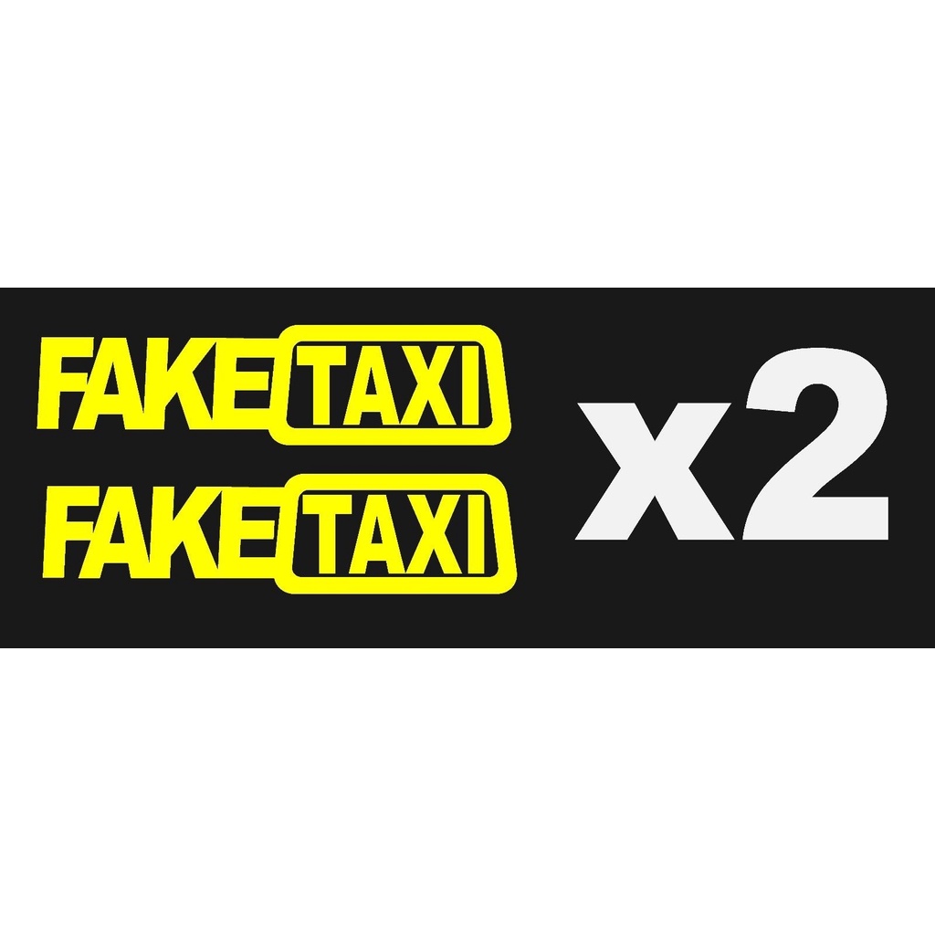 Car Sticker JDM Drift Turbo Hoon Race Car FAKE TAXI Funny Sticker Decal ...