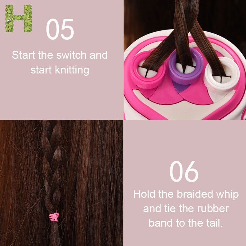 Automatic Hair Braider Electric Hair Braiding Machine DIY Magic Hair ...