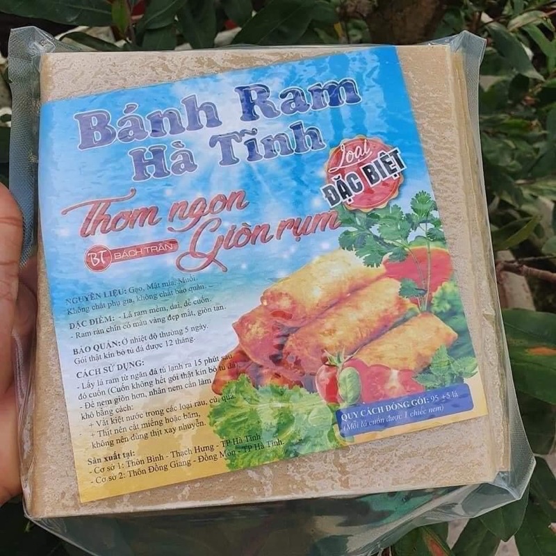 Spring roll rice paper - Ha Tinh ram shell, 100 vacuum-sealed leaves ...