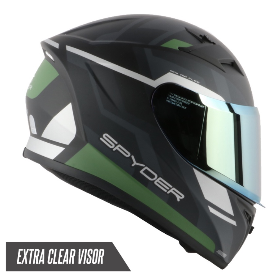 Spyder Full-face Helmet Phoenix 2.0 Series 6 and Plain S0 (FREE Clear ...