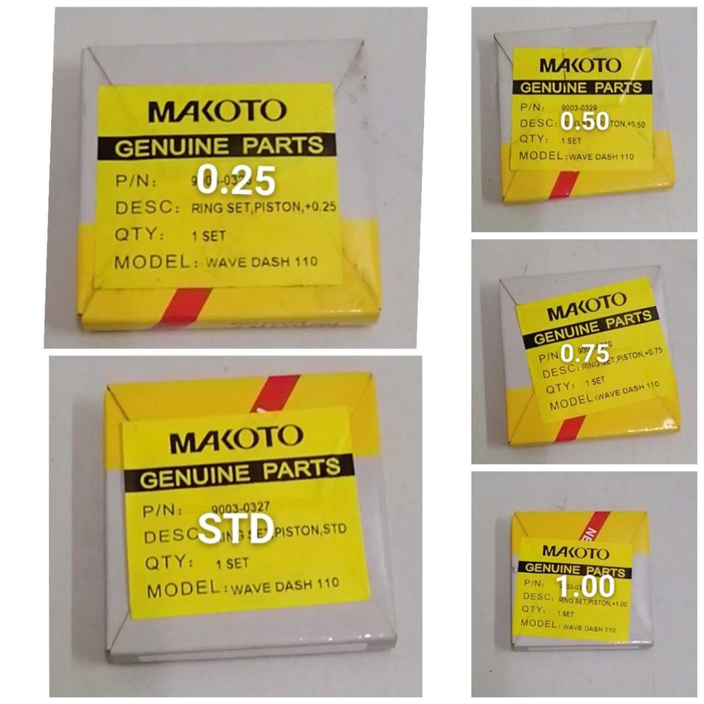 MAKOTO PISTON RING SET WAVE DASH110 | Shopee Philippines