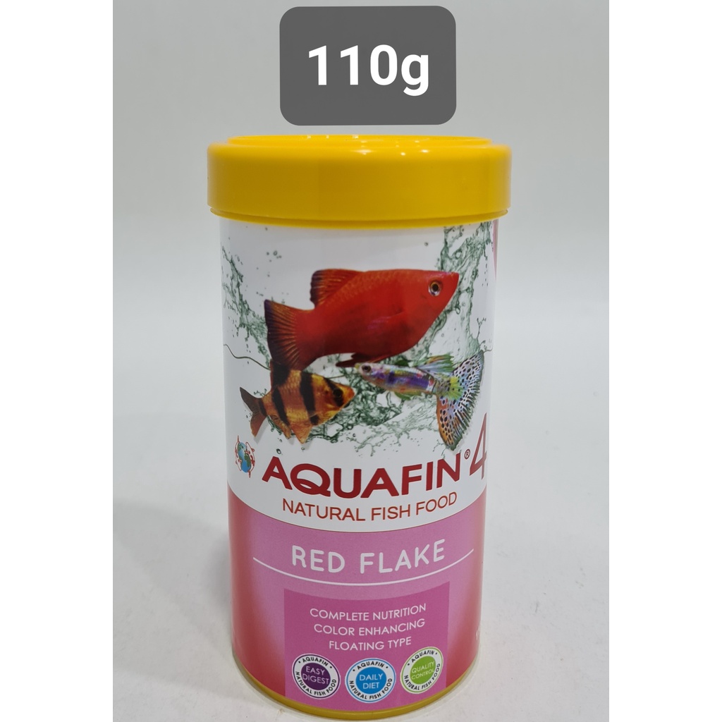 Aquafin Red Flake Natural Fish Food Feed Aquarium 110G | Shopee Philippines