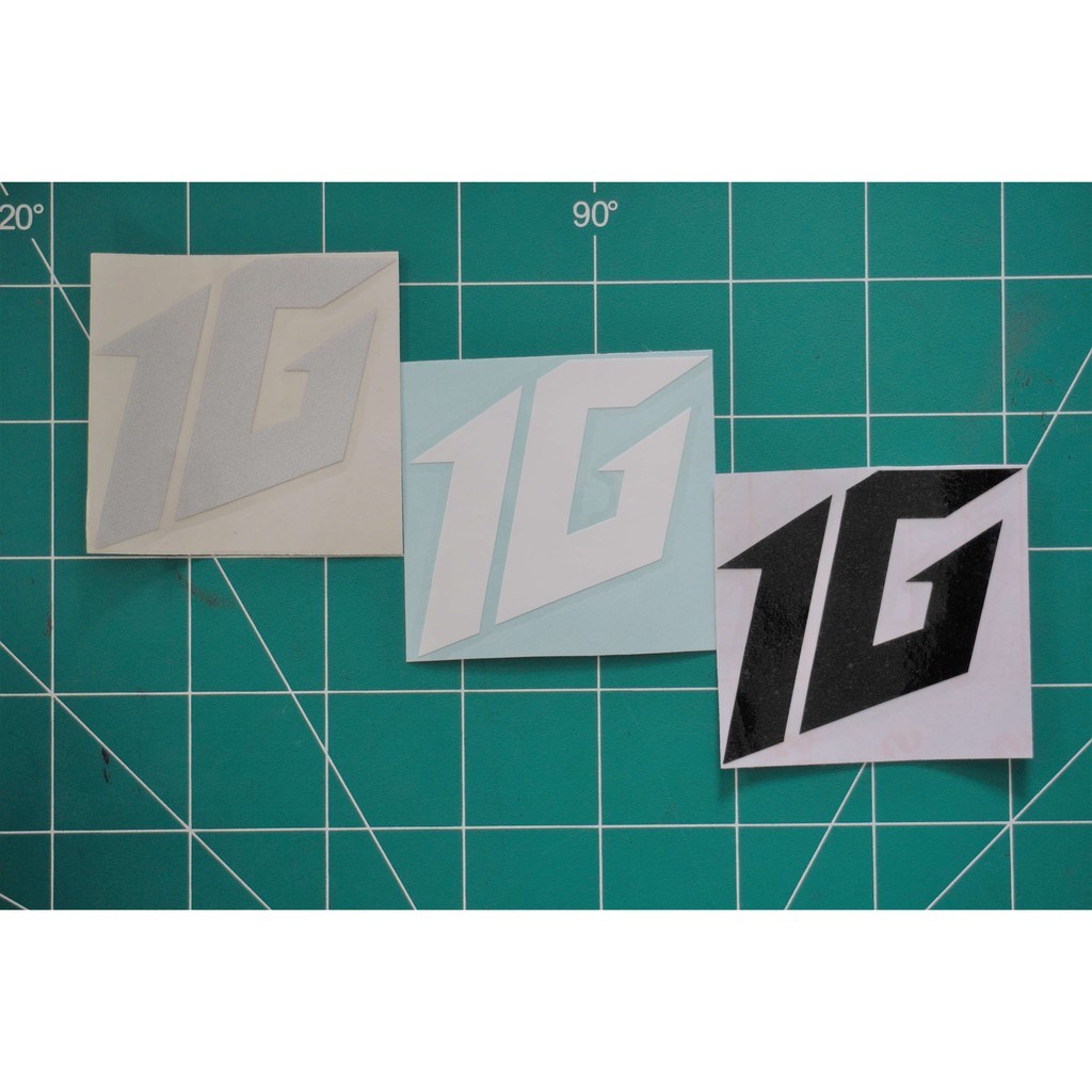 1G inspired(3m 610 reflectorize,White,Black) sticker cutout logo for ...