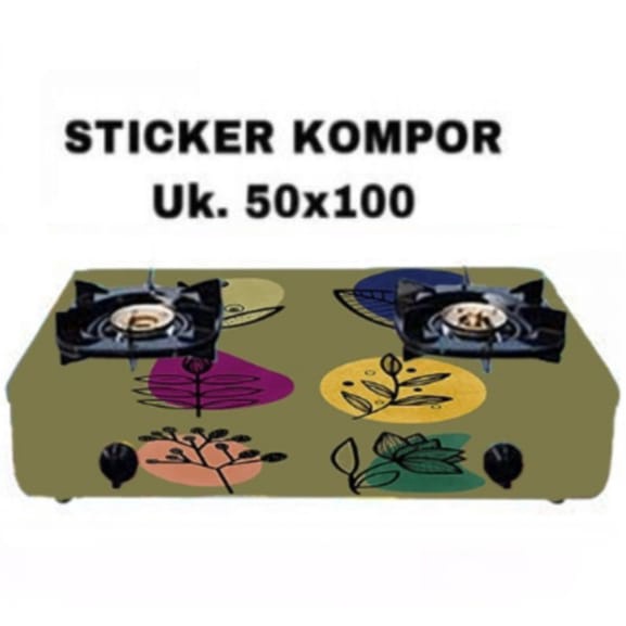 SA Doodle Floral Motif 2 Burner Stove Sticker | Shopee Philippines