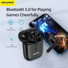 AWEI Awei T21 Sport Wireless Earphone Bluetooth Type-c Gaming Earbuds ...