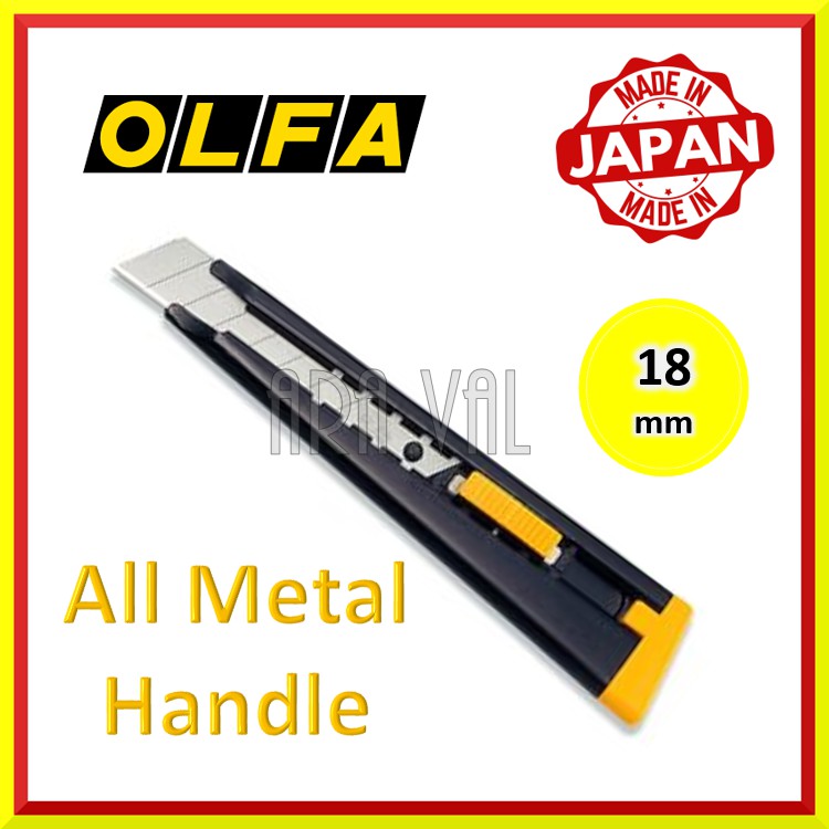 Olfa All Metal Handle 18mm Heavy Duty Cutter ML Made in Japan Original ...