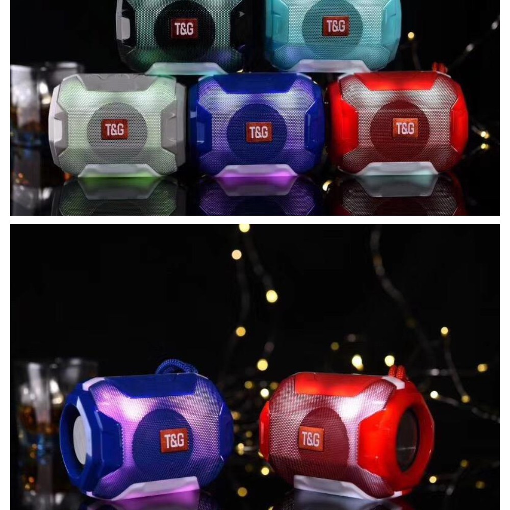 T&G TG162 Portable Bluetooth with USB TF Card and FM Radio Wireless ...