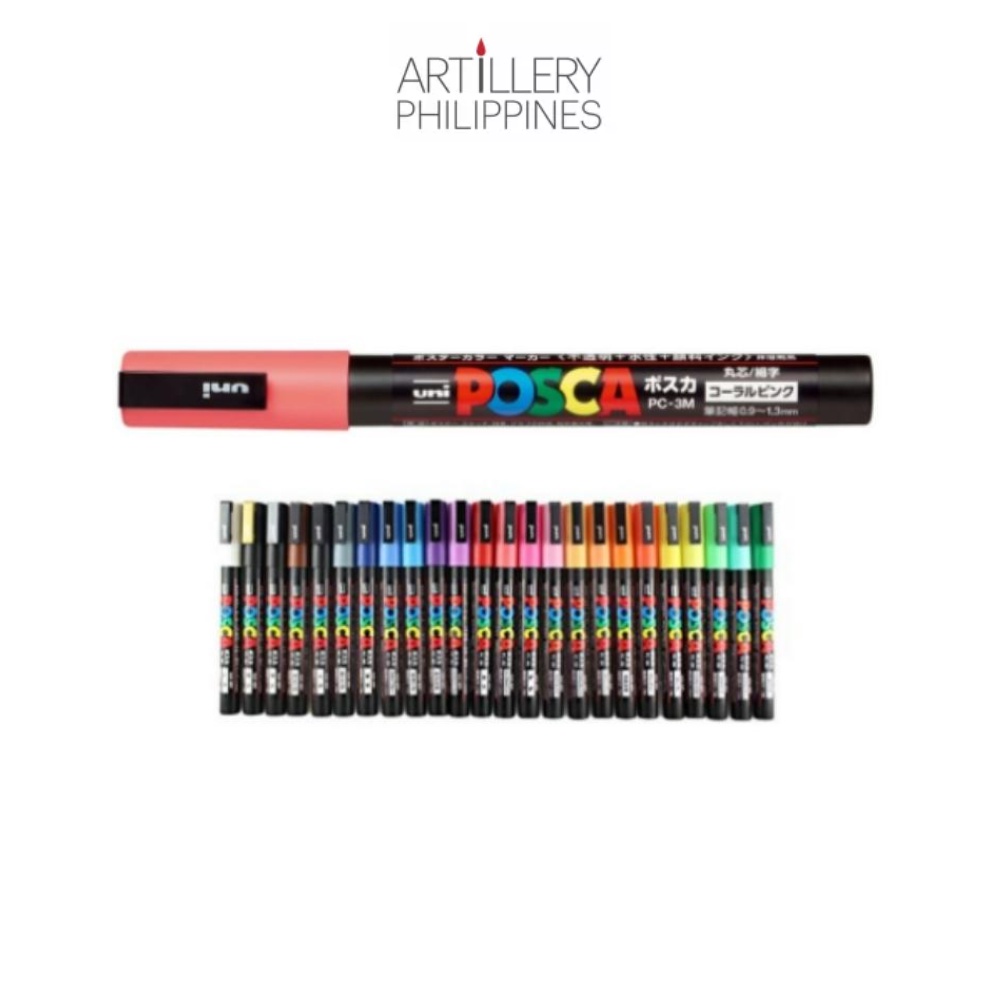 Uni Posca Acrylic Paint Marker PC3M Fine Point (Bullet Tip) | Shopee Philippines