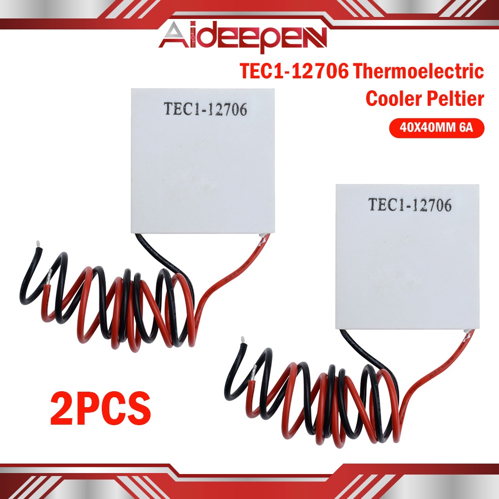 【2PCS】Aideepen Thermoelectric Peltier Cooler TEC-12706 Cooling Peltier ...