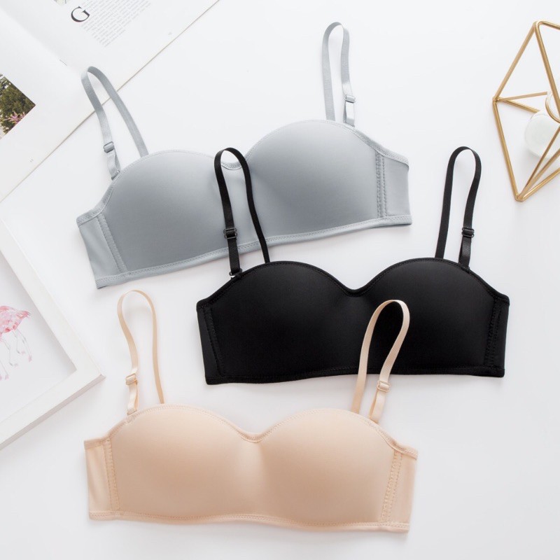 HALF BRA SEAMLESS VARIOUS COLOURS UNDERWEAR BRA SETS | Shopee Philippines
