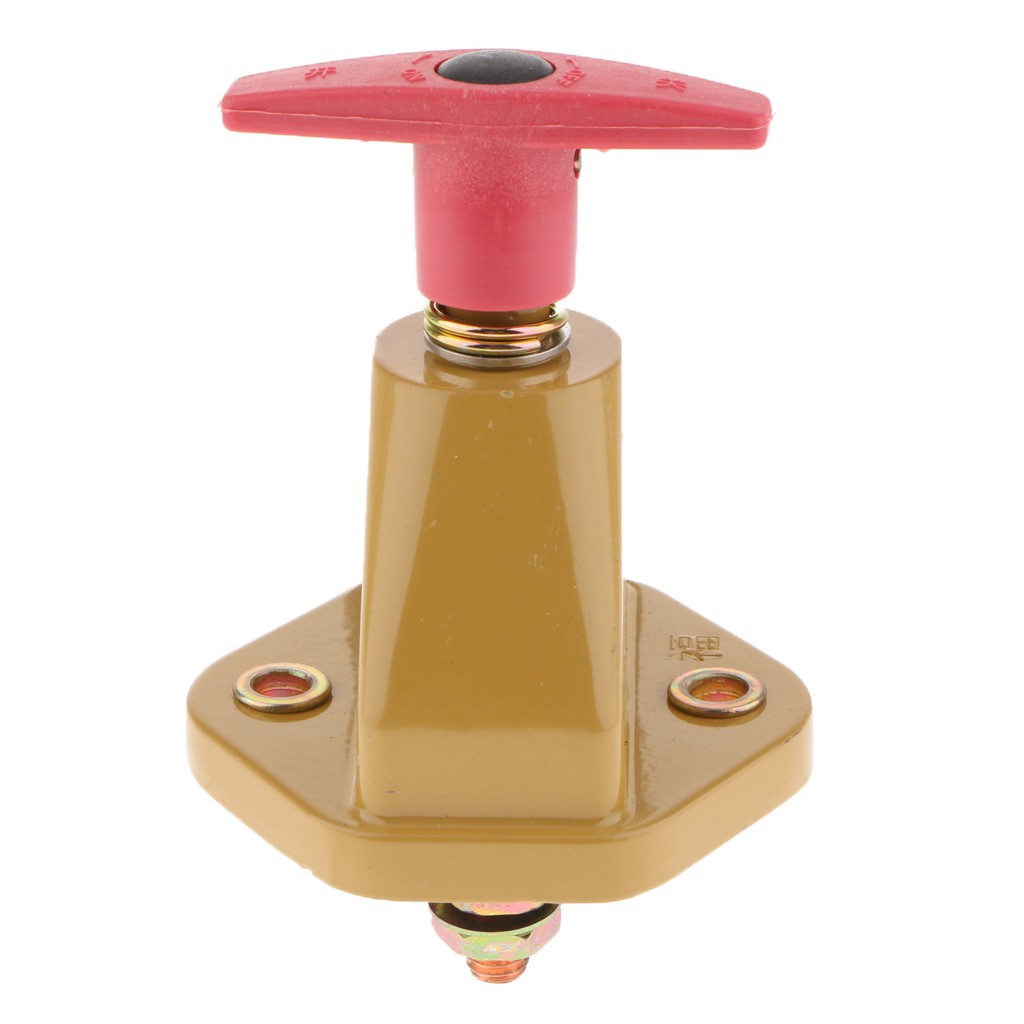 Car Battery Isolator Disconnect Cut Kill Main Switch Yellow | Shopee ...