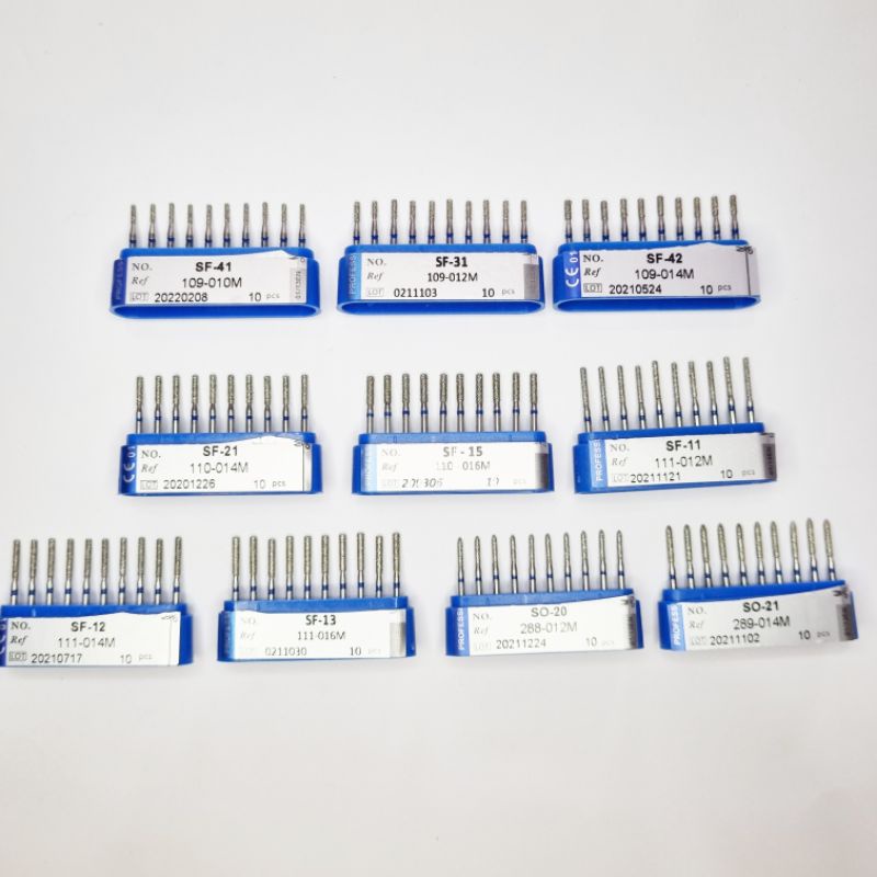 Dental Straight Flat End Burs Straight Ogival End Diamond Bur High ...