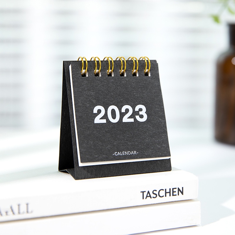 Jianwu Kawaii Desk Calendar 2022 2023 Mini Cute Solid Simple Planning ...
