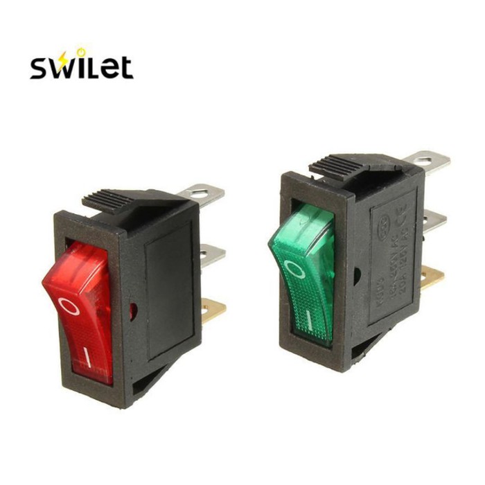 Kcd3-11-y boat shape switch Red light Anti Oxidation switch 800W 15A ...