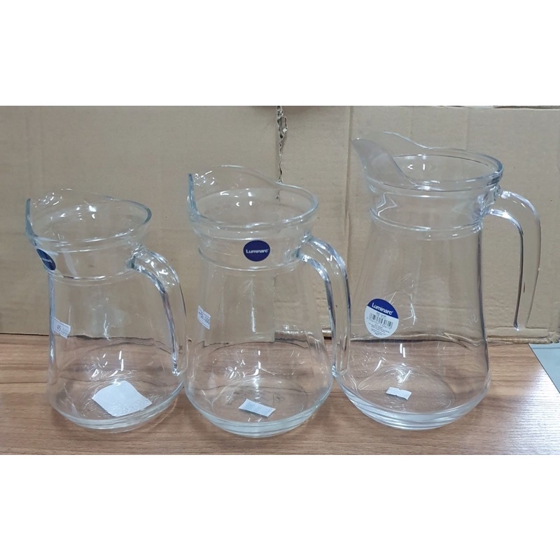 Luminarc Pitcher Glass Pitcher/ 1L 1.3L 1.6L Water Jug/ with Plastic ...