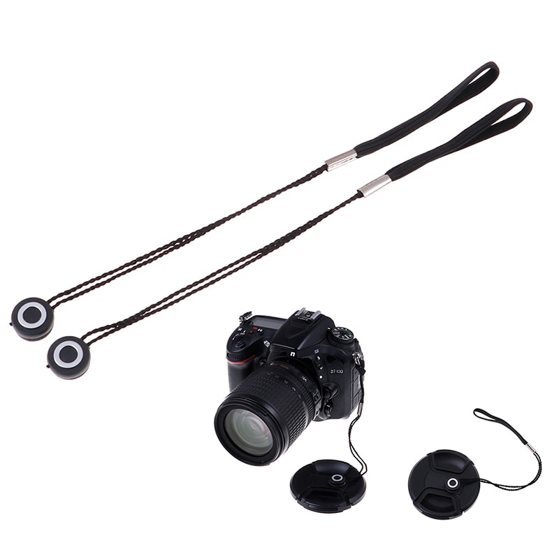 Hot sale 1Pcs DSLR Lens Cover Cap Holder Keeper Strap Cord String Leash ...