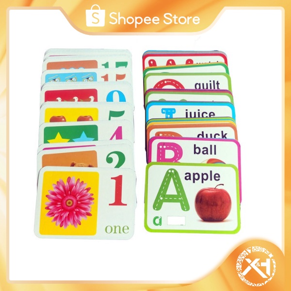 (COD) Kids Educational Flash card 28pcs ABC number Puzzle Early ...