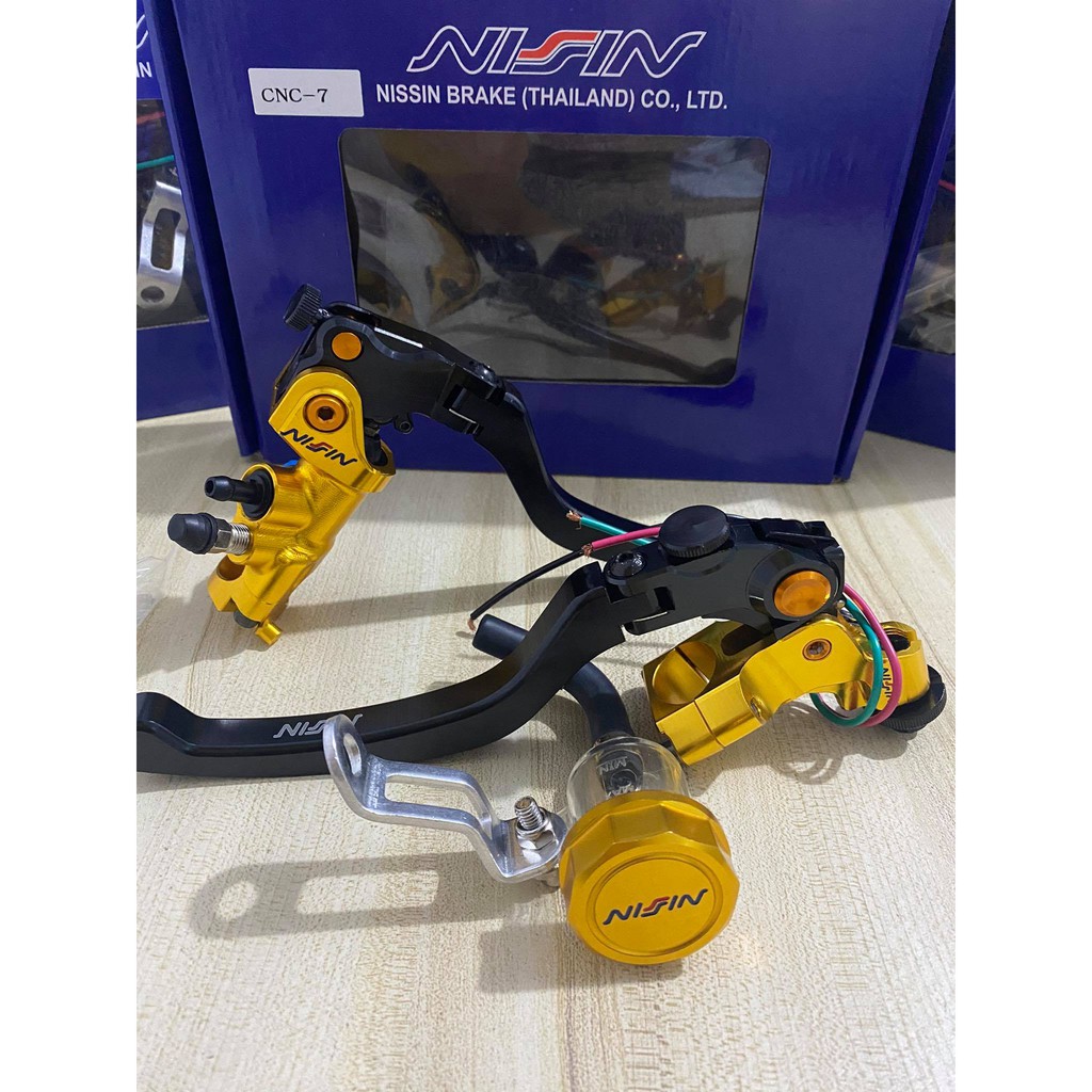 NISSIN Thailand Master Brake Lever Assembly Left & Right Black/Gold ...