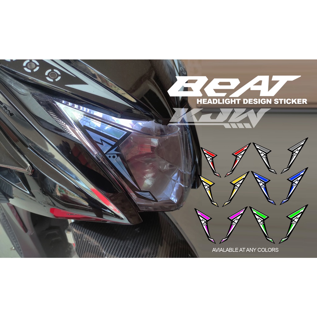 Honda Beat FI Headlight Design Sticker | Shopee Philippines